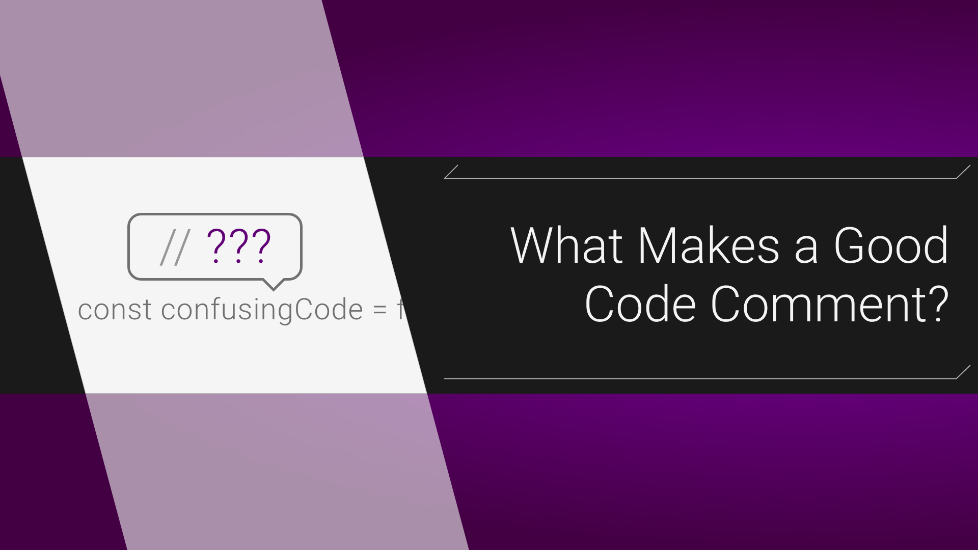 What Makes a Good Code Comment? - ITNEXT