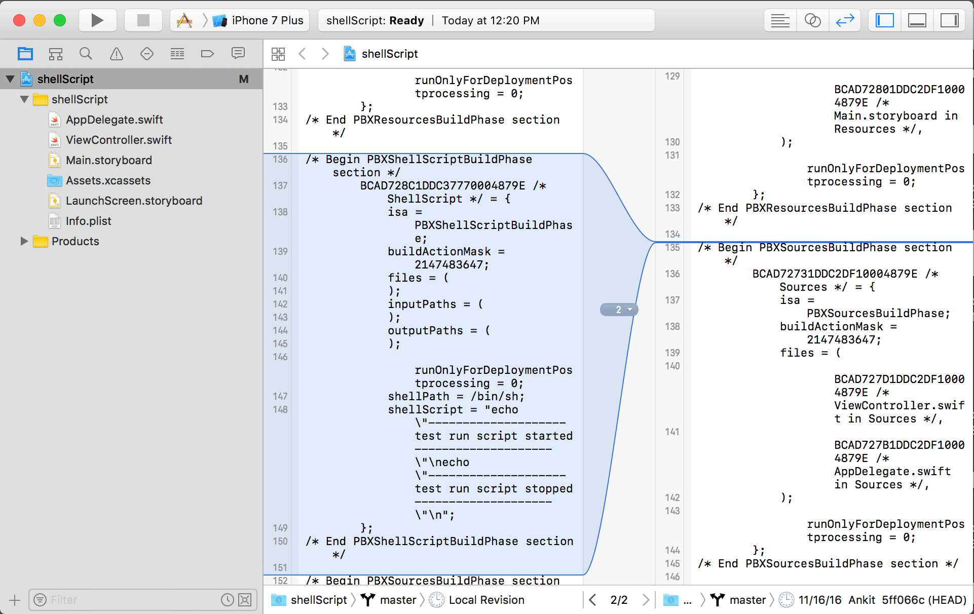 Xcode | Add build-phase shell script without cluttering your project file | by Ankit Kumar Gupta ...