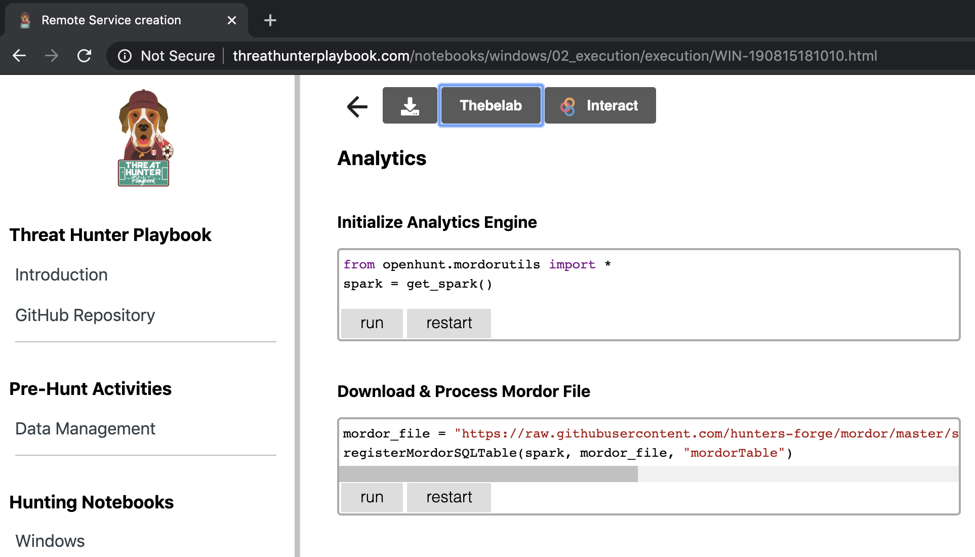 Writing an Interactive Book 📖 over the Threat Hunter Playbook 🏹 with ...