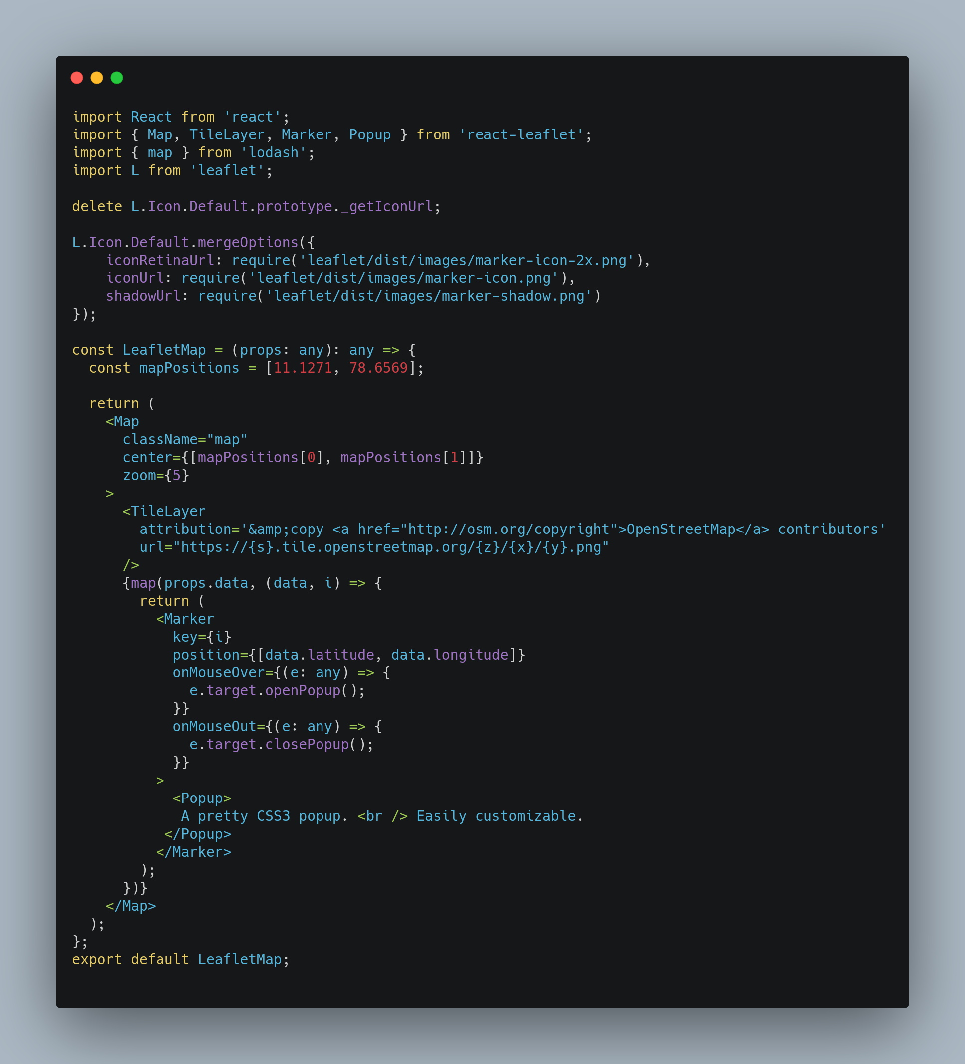 React leaflet map. Hi friends, in this article I will… | by Edison ...