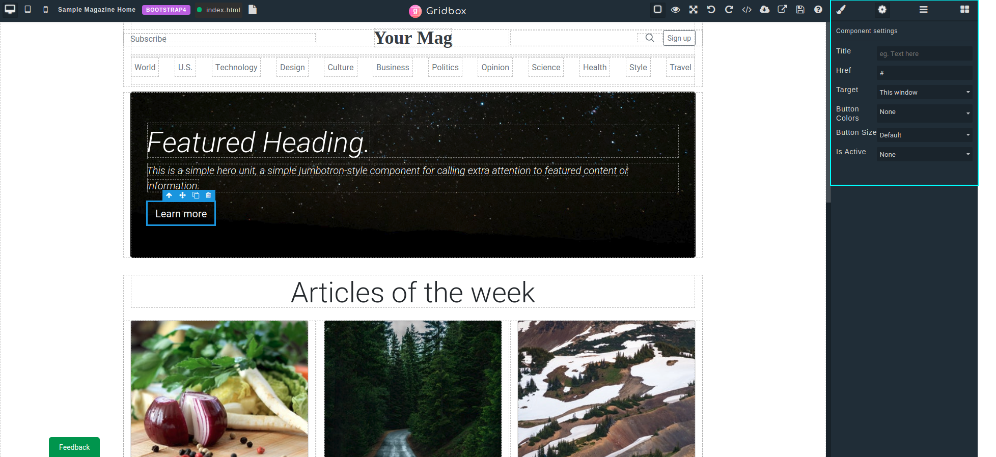 Element Properties. Any time you select something in the… | by JR.Anand | Gridbox | Medium