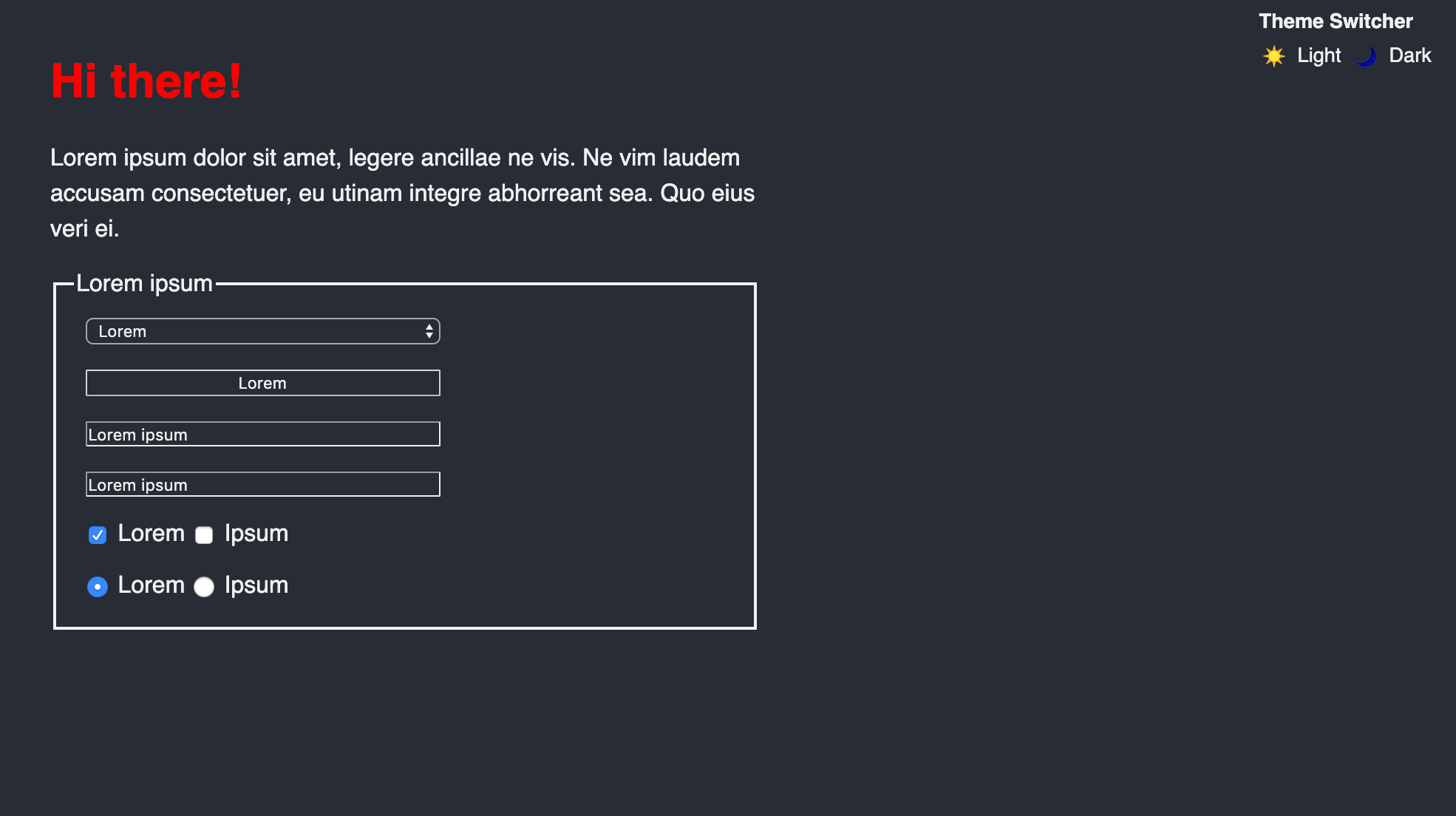 How to Build Light and Dark Themes With Web Components
