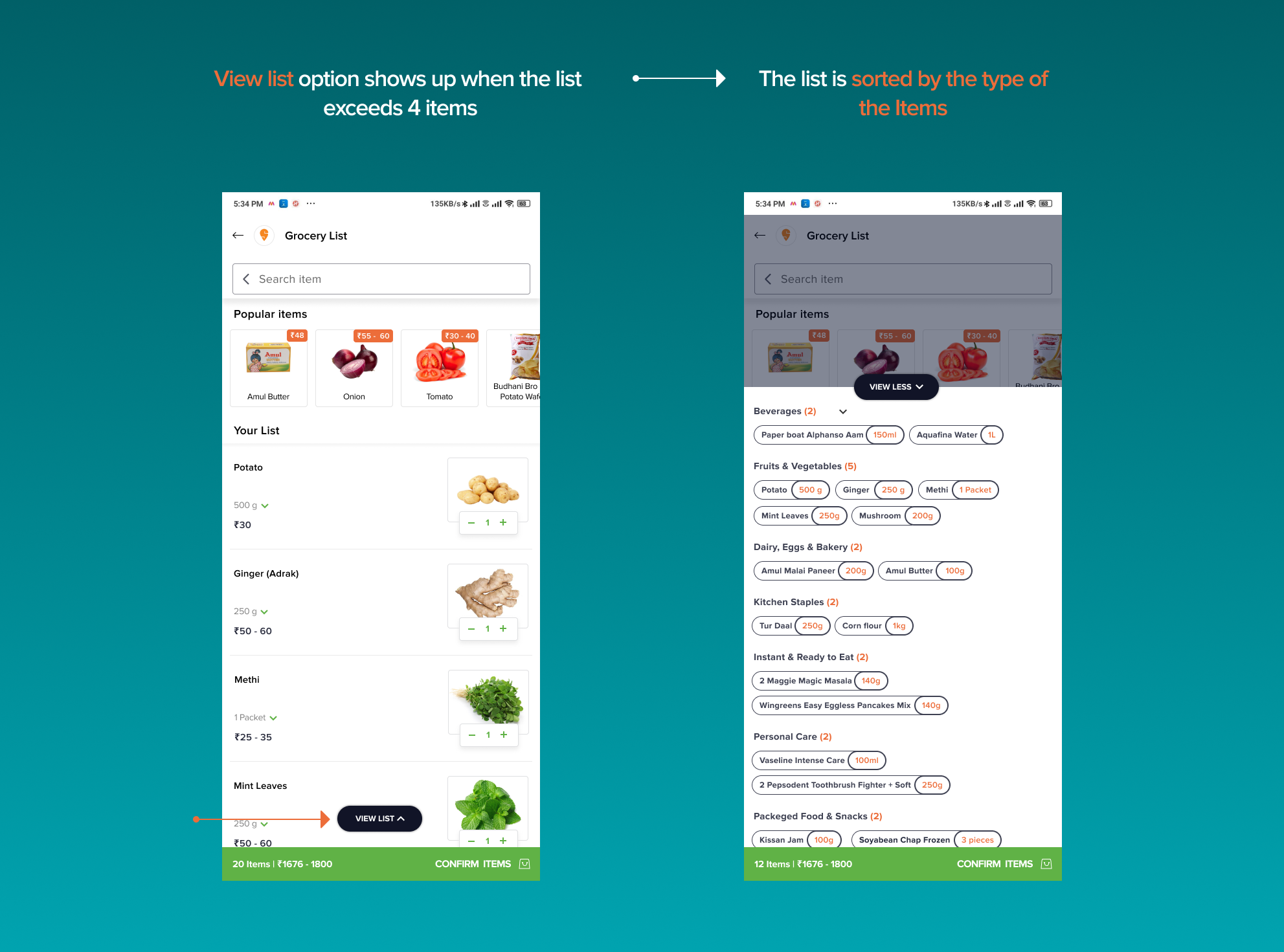 Grocery List Feature for Swiggy — A UX Design Case Study | by Vinay ...