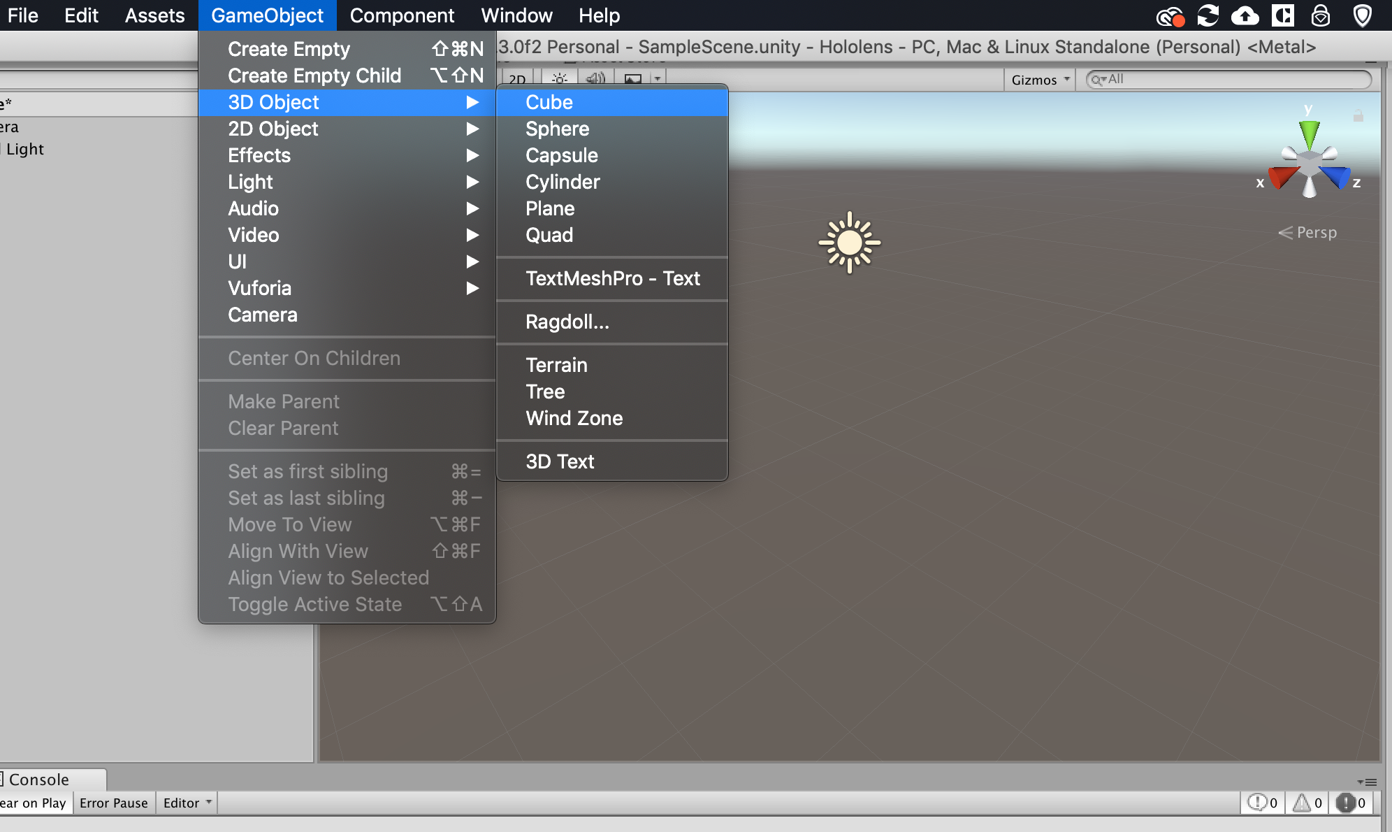 Step by step HoloLens 1 with Unity and Visual Studio Tutorial | by Moira Walker | Medium
