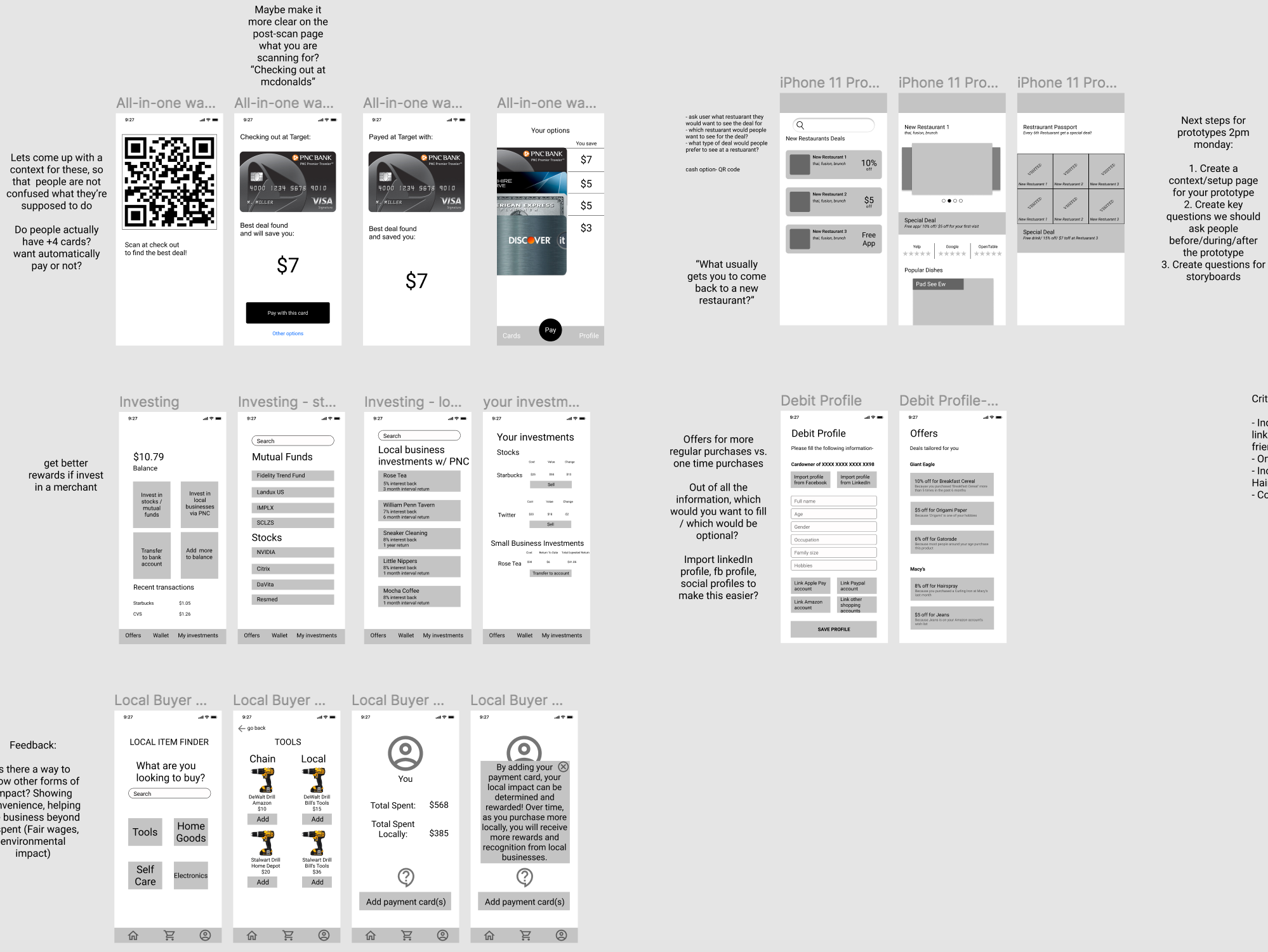 Giving Form to our Research. The numo capstone team starts creating ...