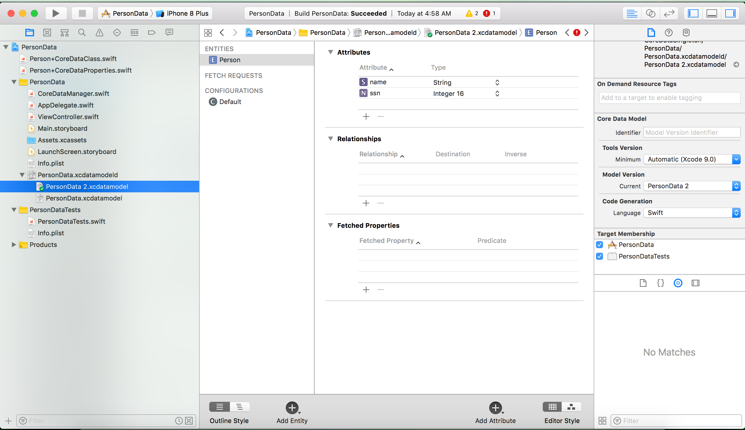 Swift — 4 — Core Data — Part 5 Core Data Migration By Alok Upadhyay Medium