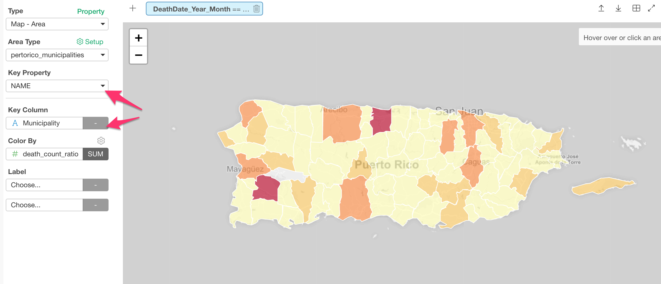 How to Visualize with Custom GeoJSON Map— Puerto Rico | by Kan Nishida | learn data science