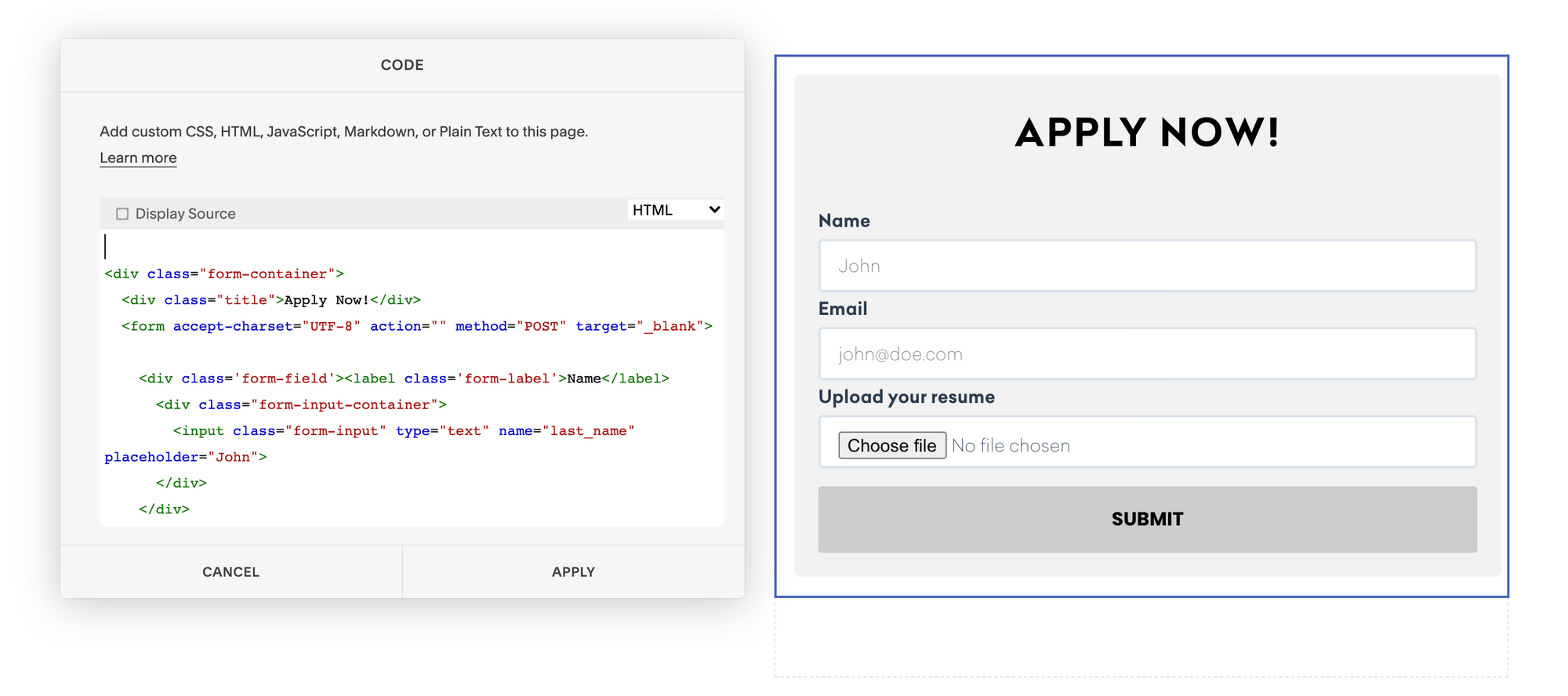 How to create file upload forms in Squarespace | Getform | Getform