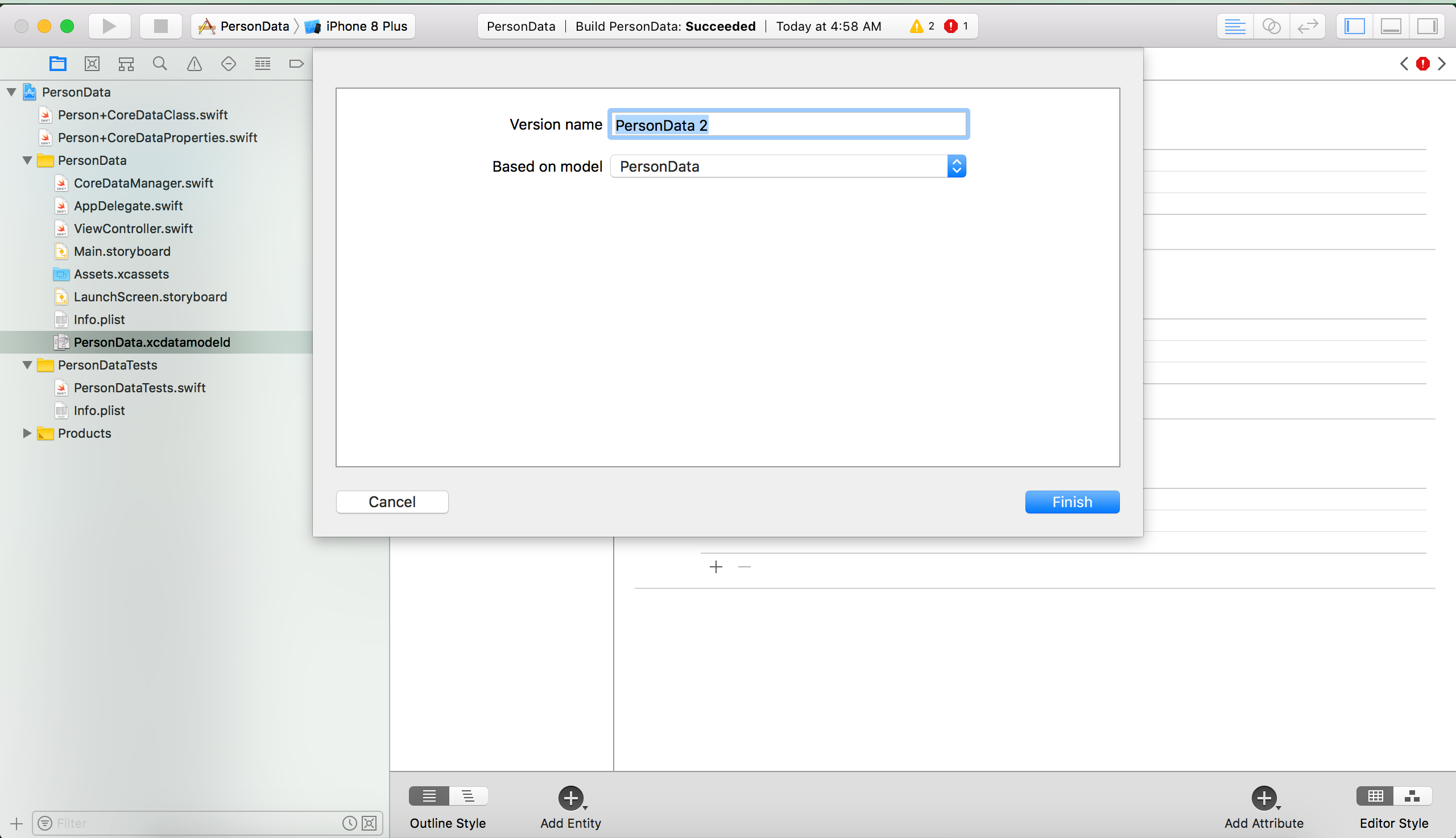 Swift — 4 — Core Data — Part 5 Core Data Migration | by Alok Upadhyay | Medium
