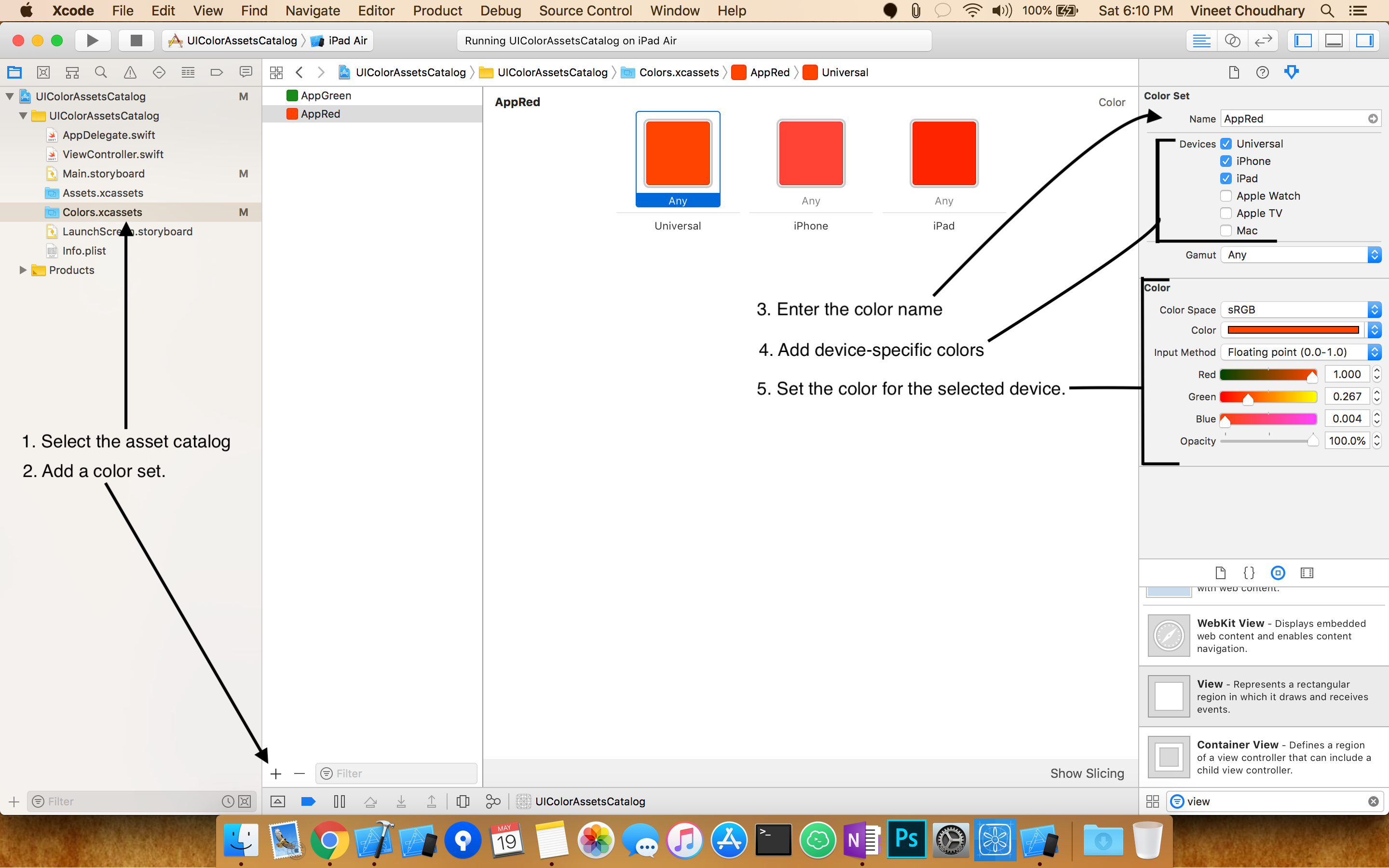 [Xcode Pro Tips] How to use Asset Catalogs to support Named Colors?
