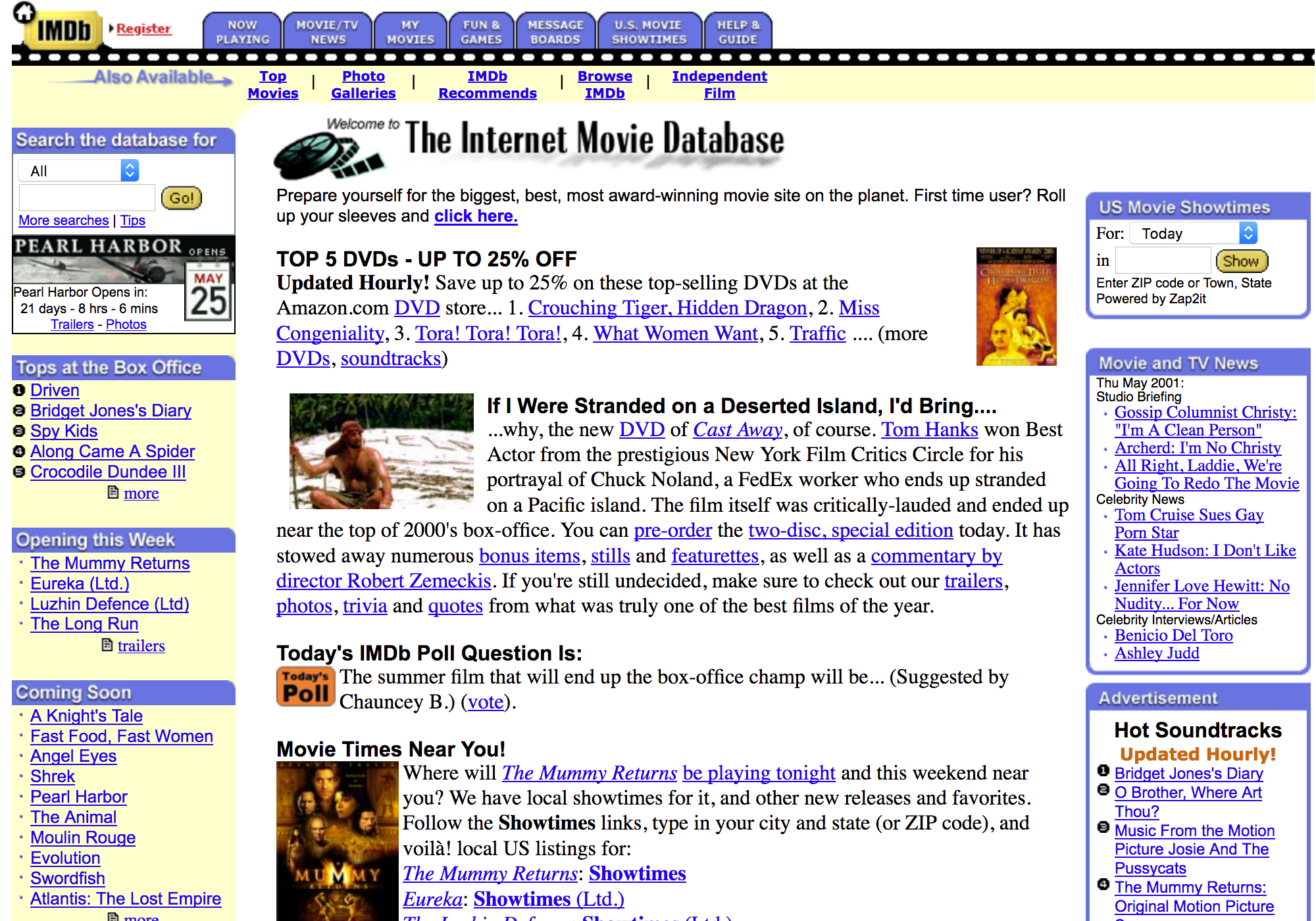From the Internet Archives: The ancient design of your favorite websites