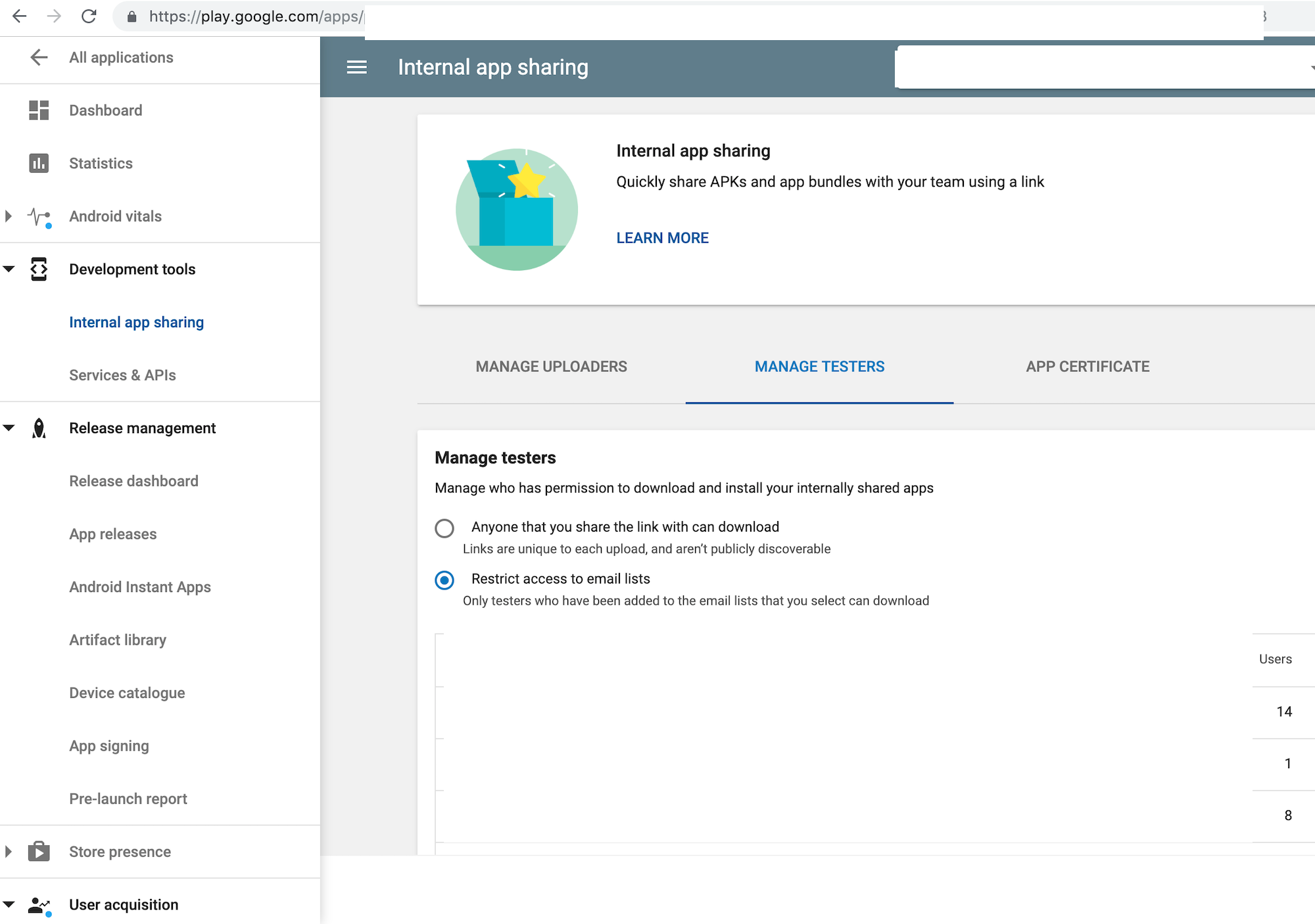 Enable Internal App Sharing Android at Anton Thomas blog
