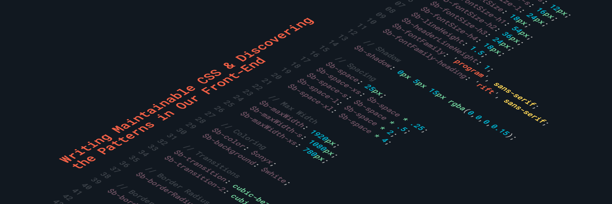 Writing Maintainable CSS and Discovering the Patterns in Our Front-End ...
