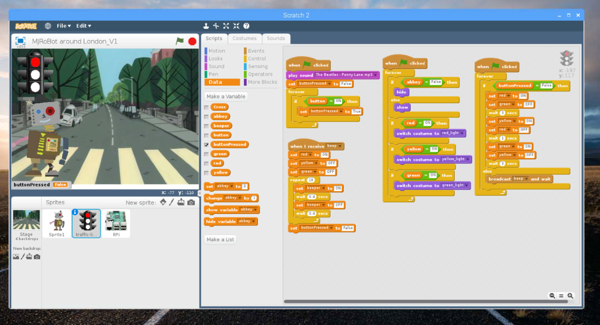 Physical Computing — Scratch 2.0 for Raspberry Pi | by Marcelo Rovai | MJRoBot.org | Medium