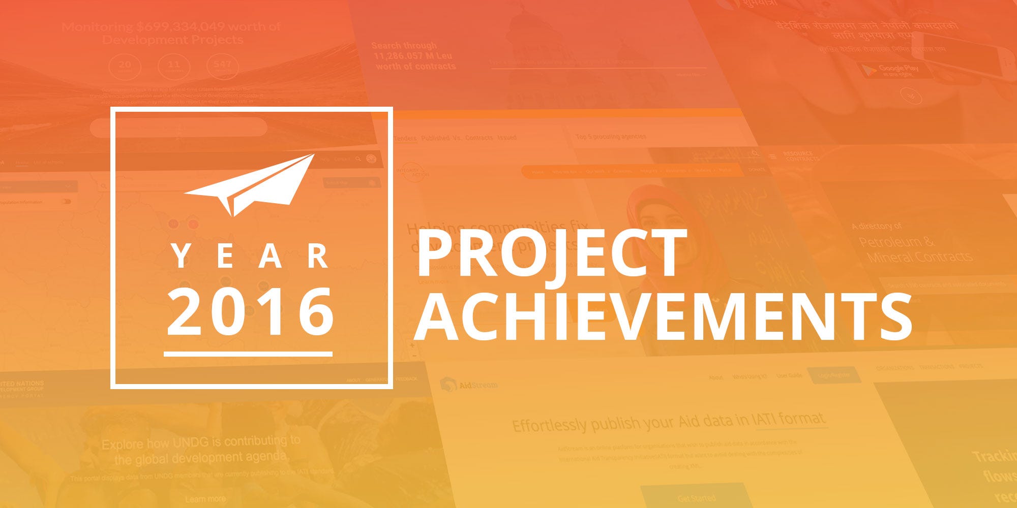 Project Achievements — Year 2016 at YoungInnovations