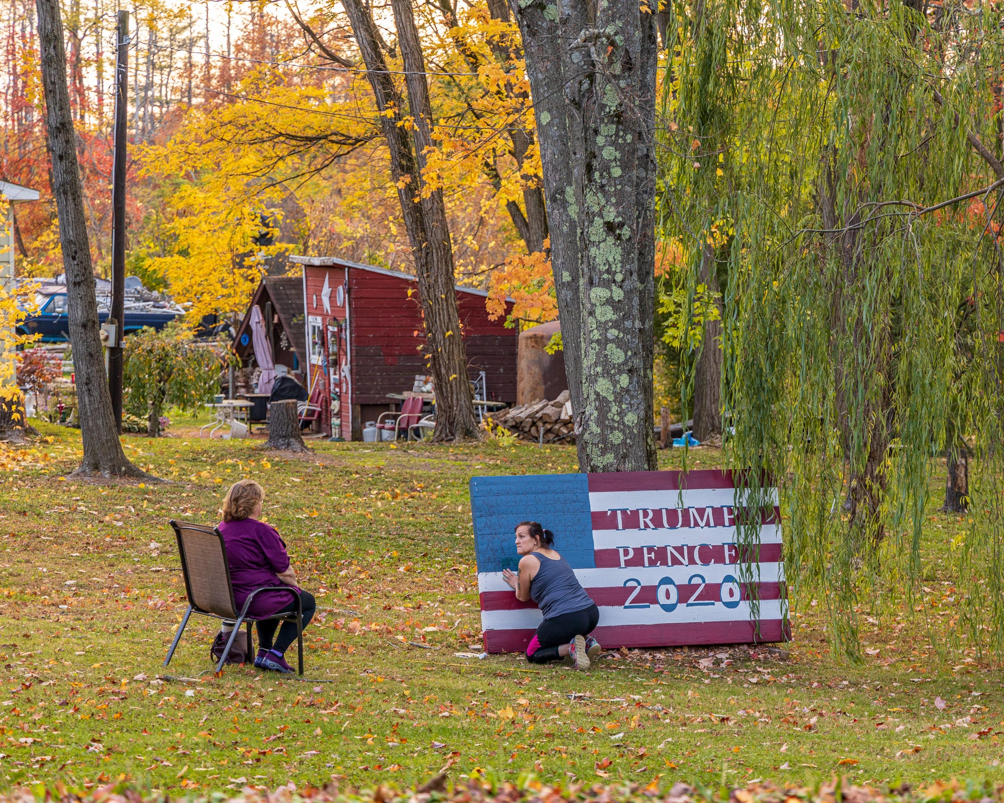 100 Yard Signs for Biden and Trump | by Alon Koppel | Vantage | Medium