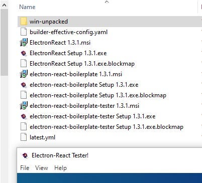 Electron-React Boilerplate , Windows App Setup: Changing Icons, Windows Packaging, Naming ...