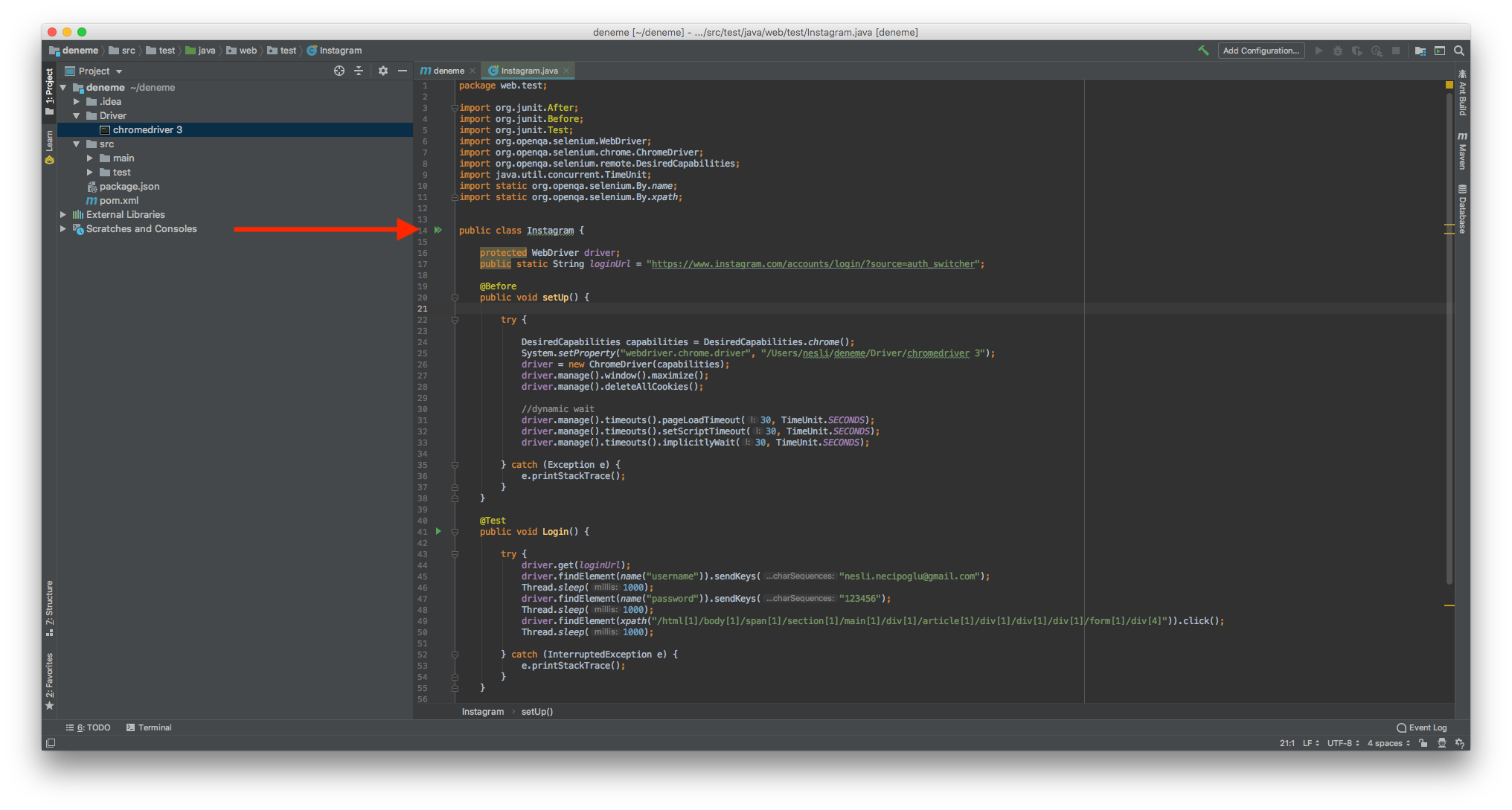 Selenium Web Driver Örnek Test Senaryosu- Instagram Login | by Nesli ...