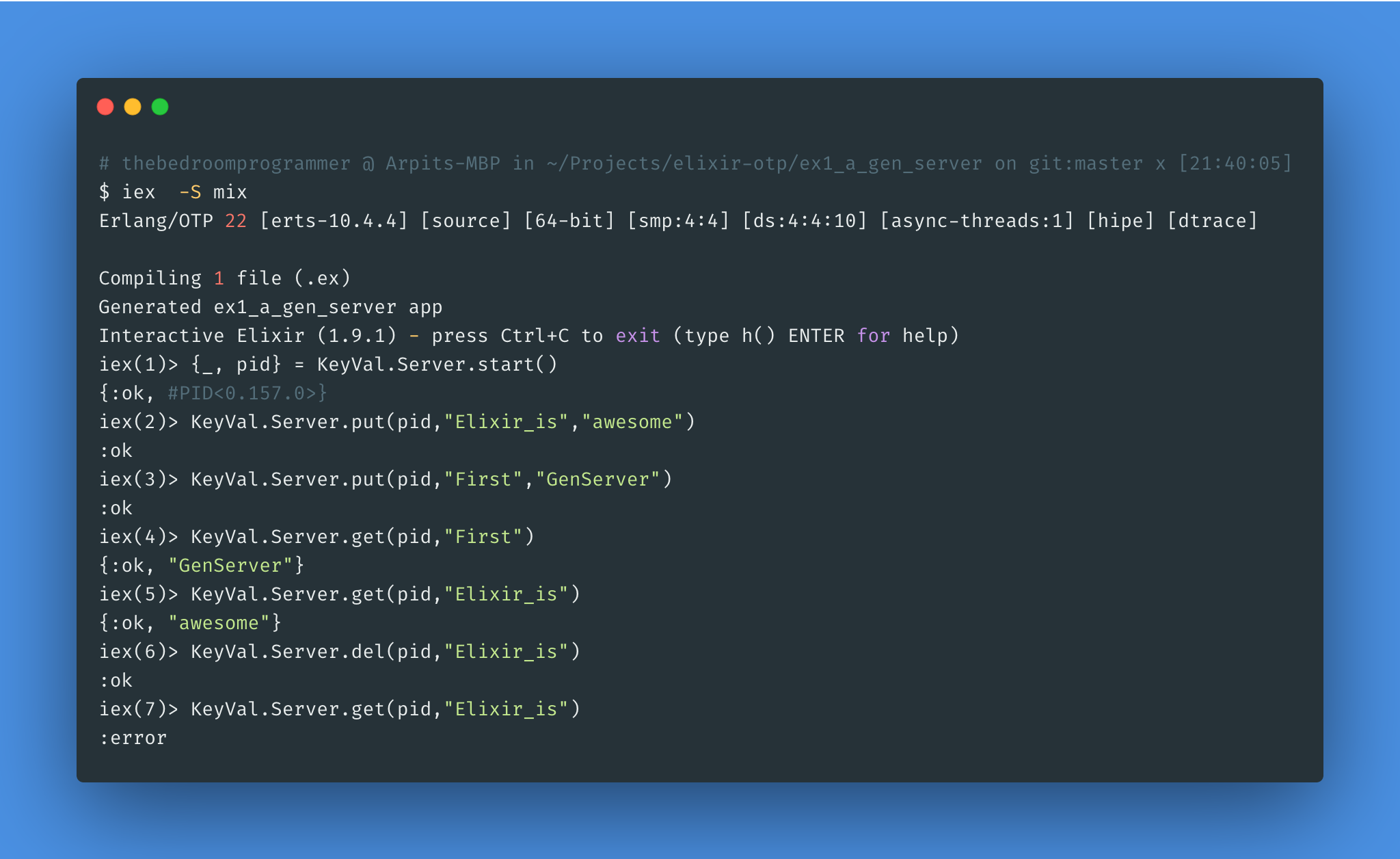Part 1. GenServer — Elixir/OTP. With the beginning of 2020 Elixir has… | by Arpit Dubey ...