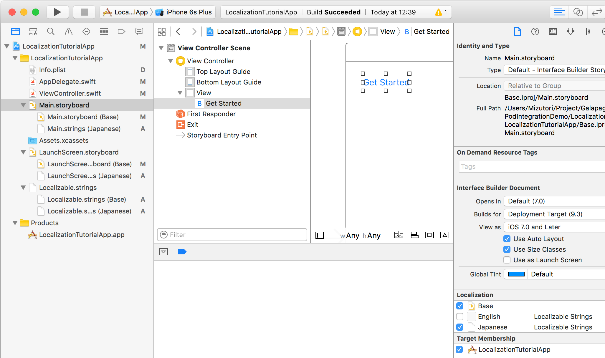 iOS Localization Tutorial. Localization is the process of making… | by Taka Mizutori | Lean ...