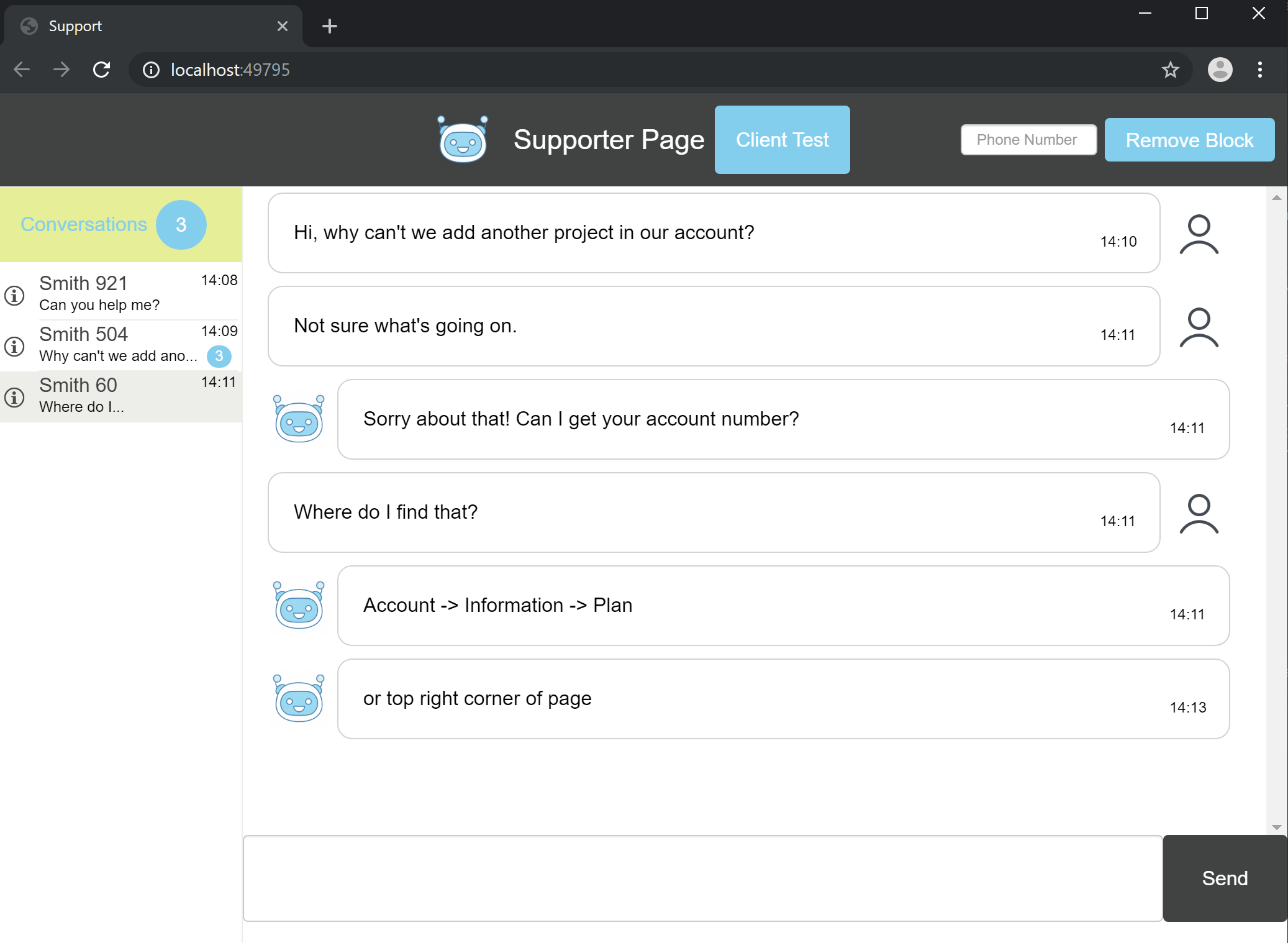 Experimental Xamarin Web Customer Support Screen with Ooui and SignalR ...