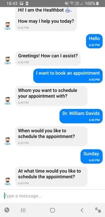 Creating a Healthcare Chatbot in React Native using Dialogflow - | by ...