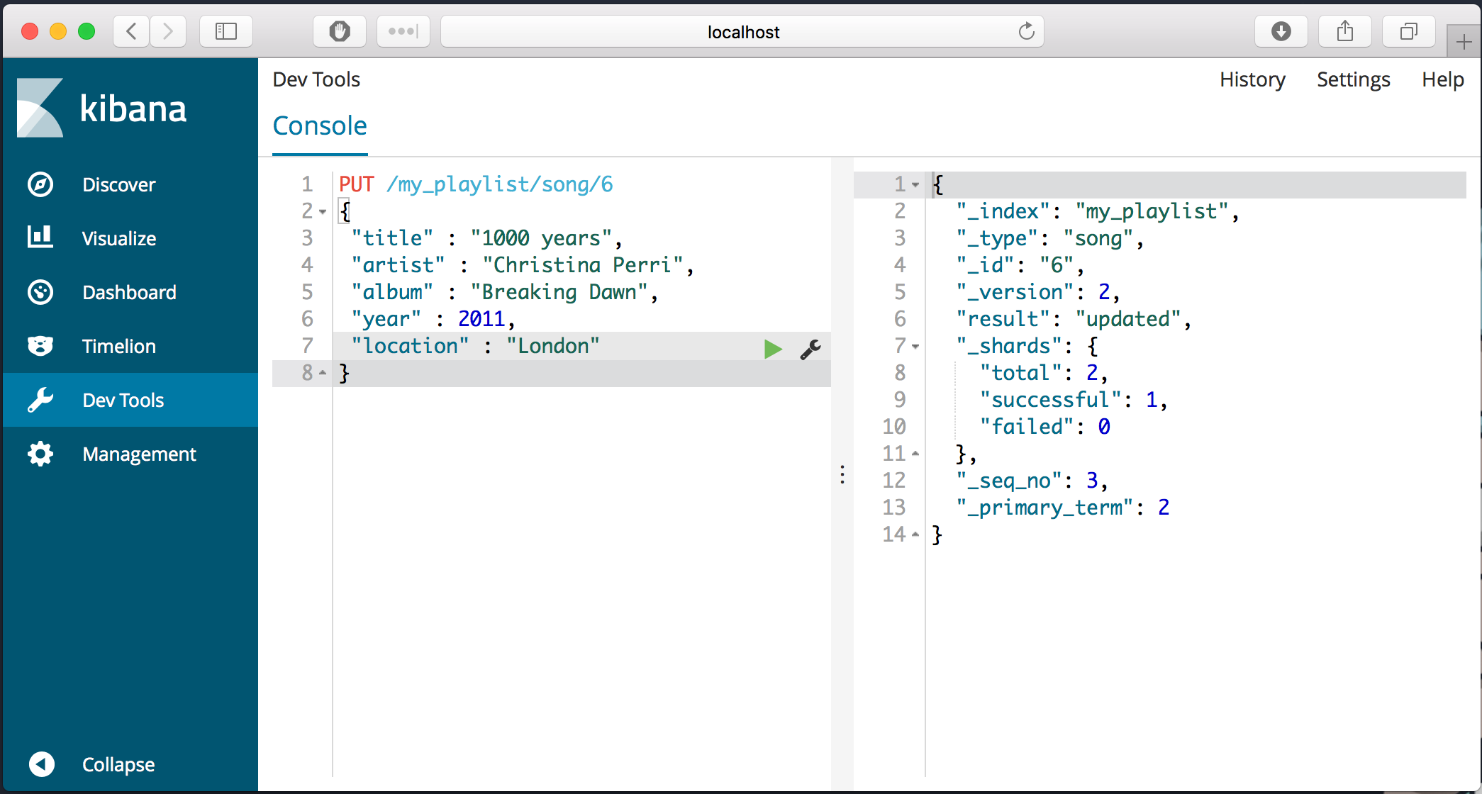 Kibana Elasticsearch