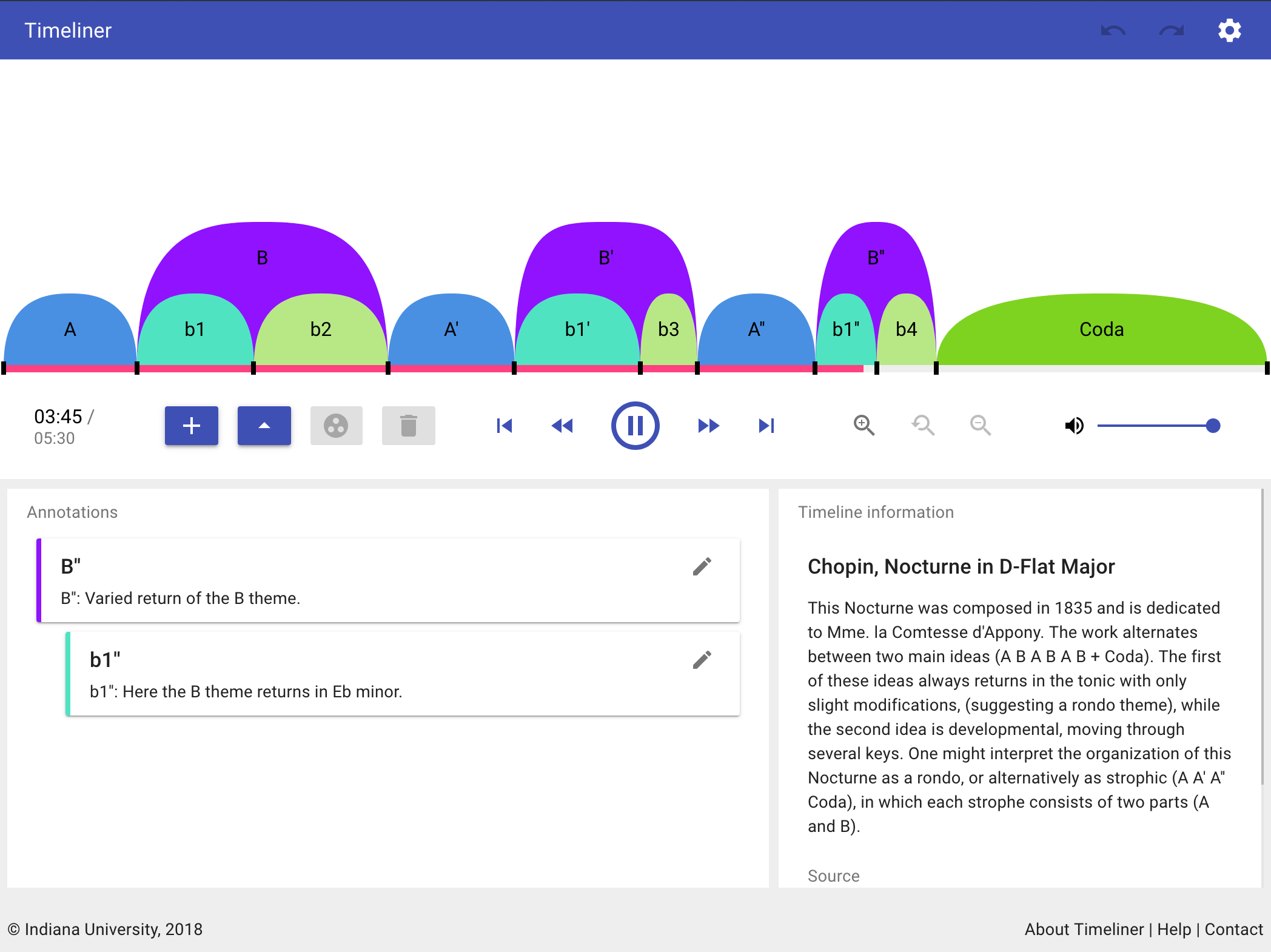 Annotating music in IIIF. The original Variations Audio Timeliner… | by ...