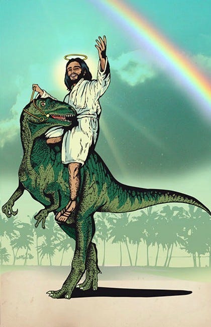 10 fotos de Jesus com dinossauros pela paz mundial | by Nícolas Vargas ...