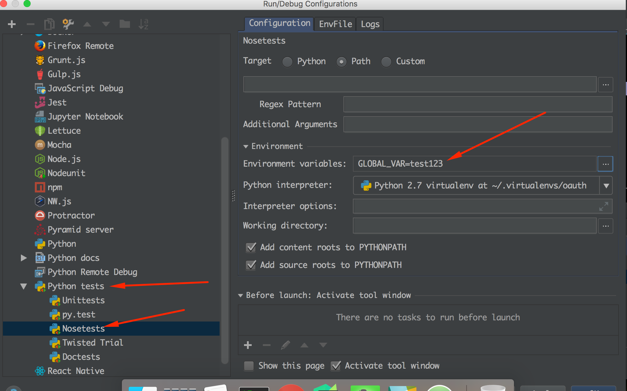 Pycharm set env variables in the project level in 2 mins | by Ohad Perry | Doing it live
