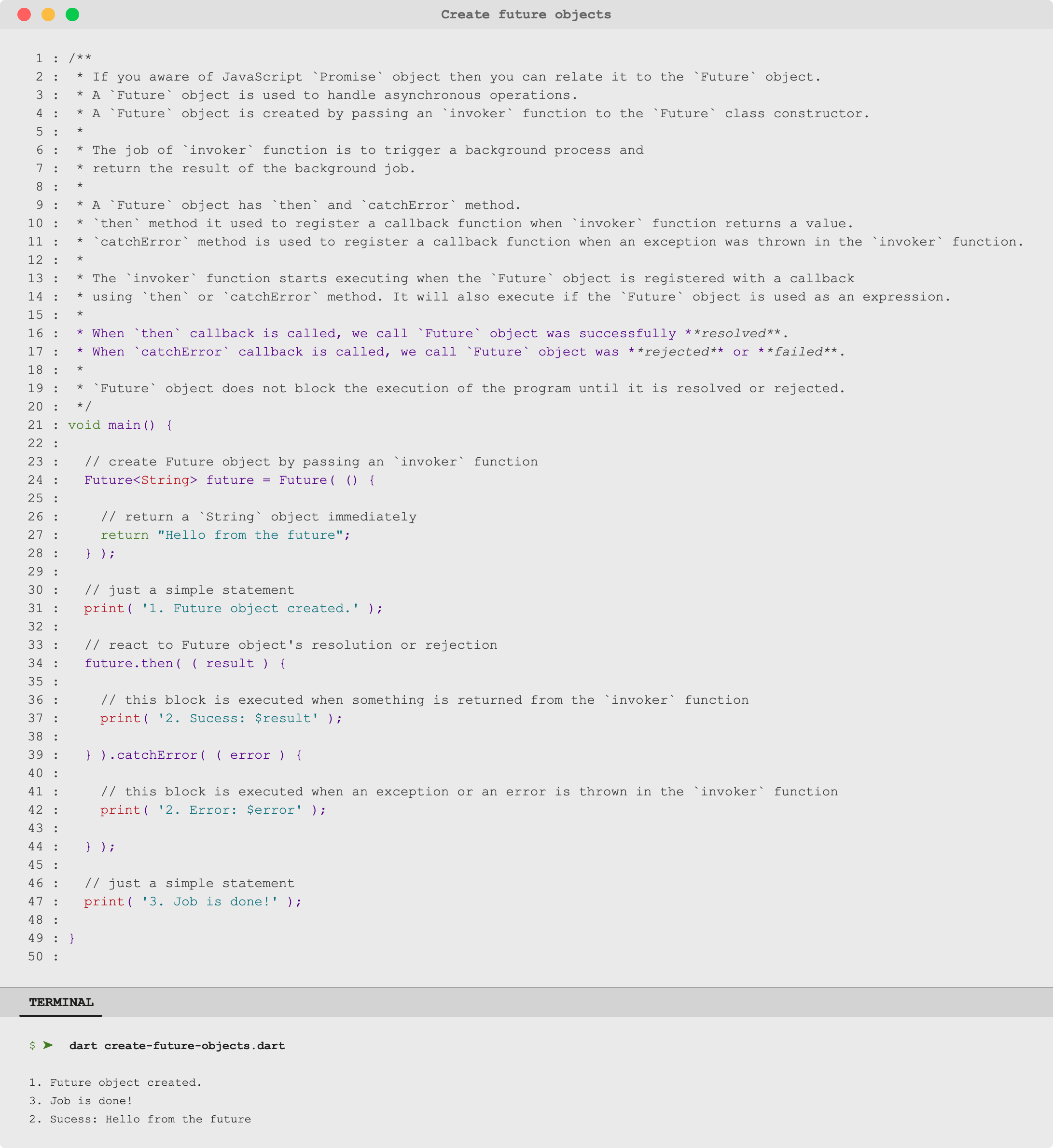 ๐ฏ Dart Dartlang Introduction Async Programming Future By Uday Hiwarale Rundart Medium