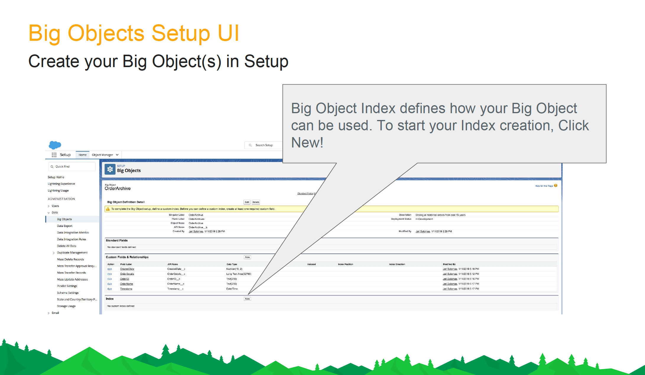 Summer’19 with Enhanced Setup UI for Big Objects | by Heidi Lemmetyinen ...