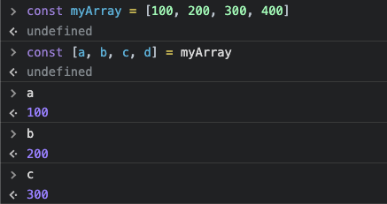 JavaScript Array Destructuring. What is “destructuring”? Also known as ...