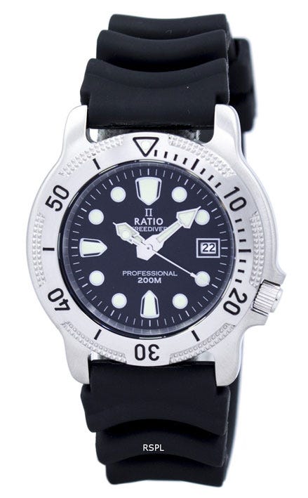 Ratio II Free Diver Professional 200M Quartz 22AD202 Men’s Watch ...