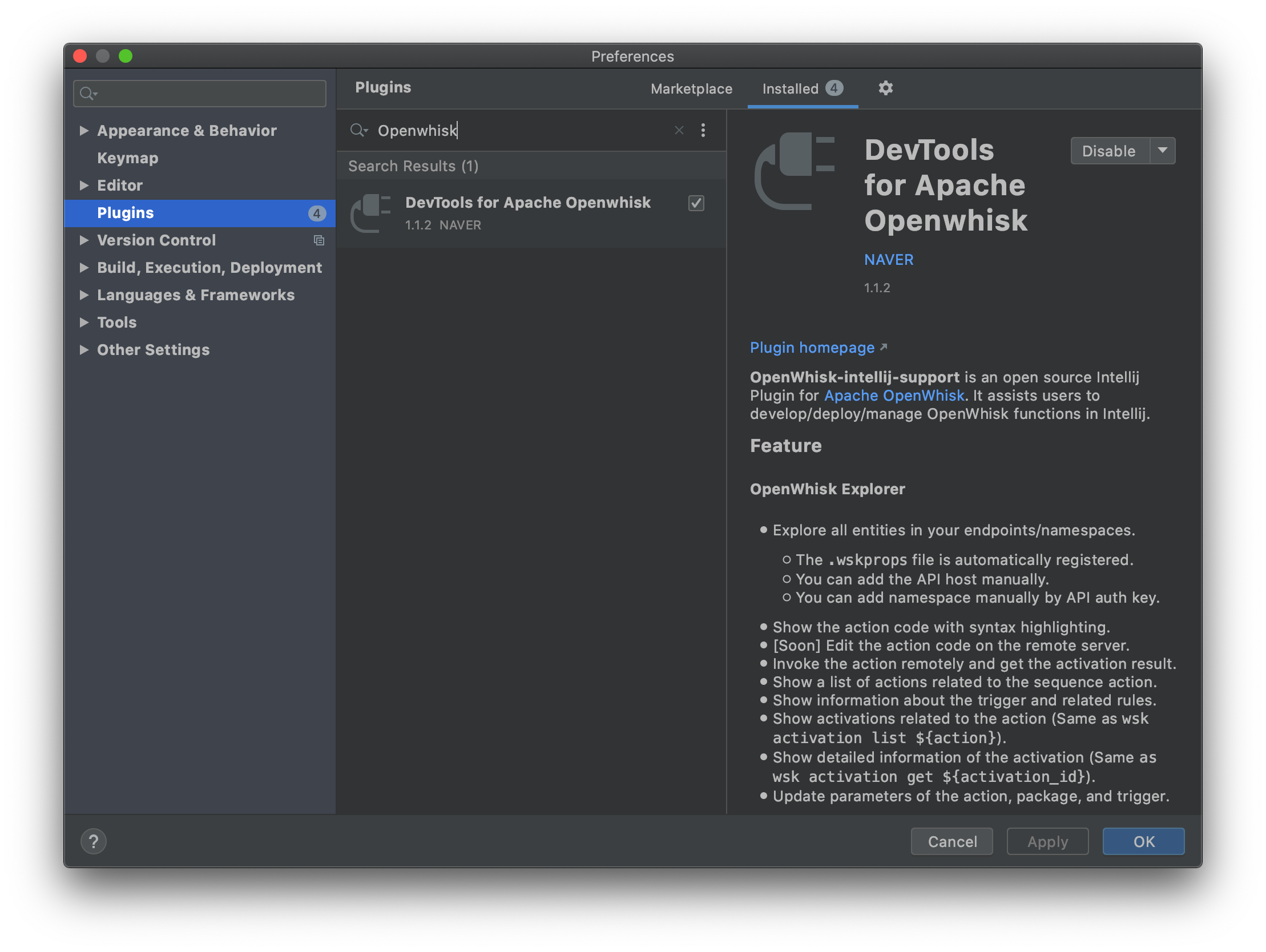 Introducing Jetbrain IDE plugins for Apache OpenWhisk | by KeonHee | Apache OpenWhisk | Medium
