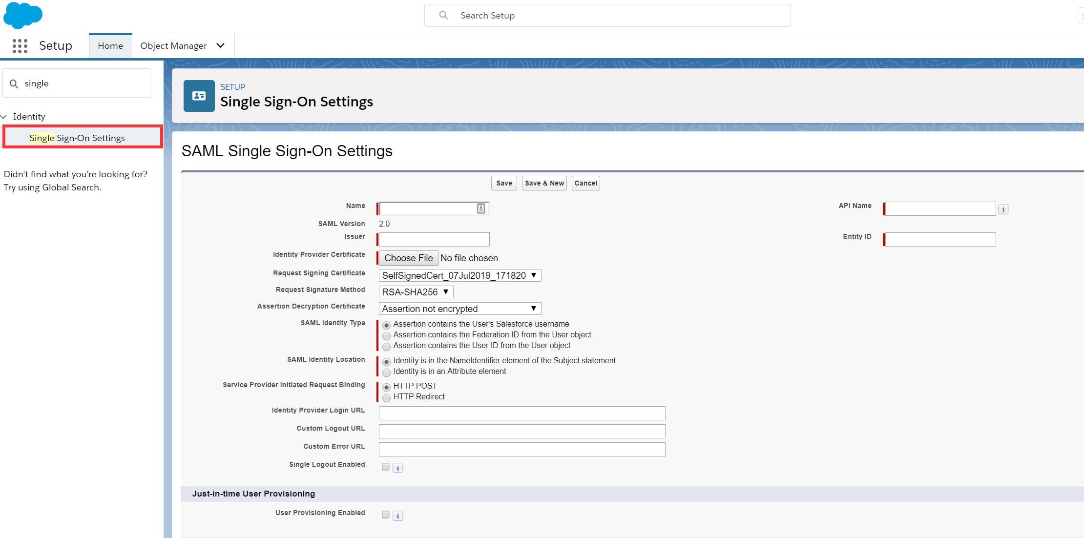 How To Enable Single Sign On For Your Salesforce Org