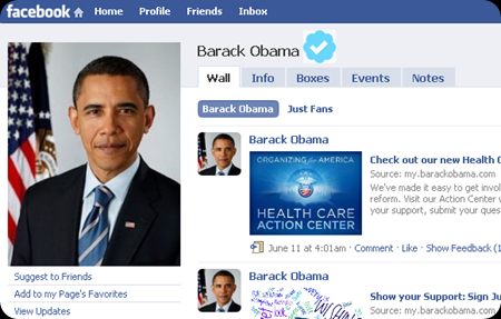 Obama Has A New Facebook Page. Well, it officially started in 2007 ...