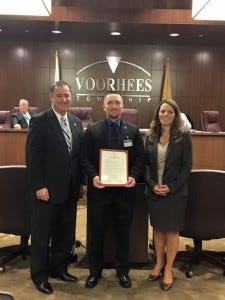 Voorhees Police Officer receives proclamation for going the extra mile ...