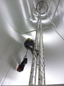 Climbing A Wind Turbine. If you decide to climb a wind turbine… | by ...