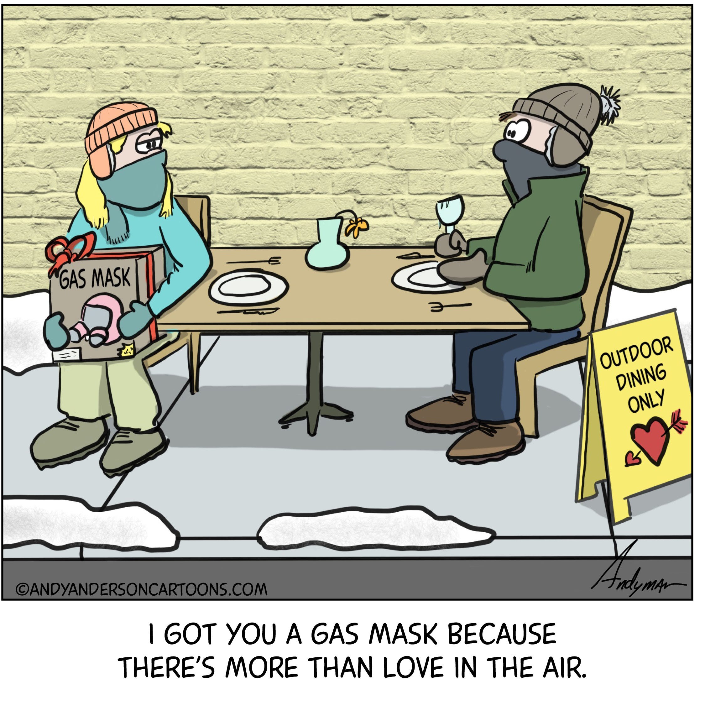 Valentine's Day 2021 cartoon | Andy Anderson Cartoons