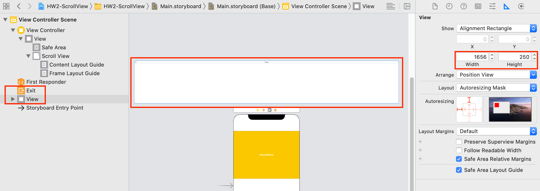 Scroll View 水平與垂直. 用到的元件 Scroll View View ImageView * 4… | by home jay | 彼得潘的 Swift iOS App 開發教室 ...