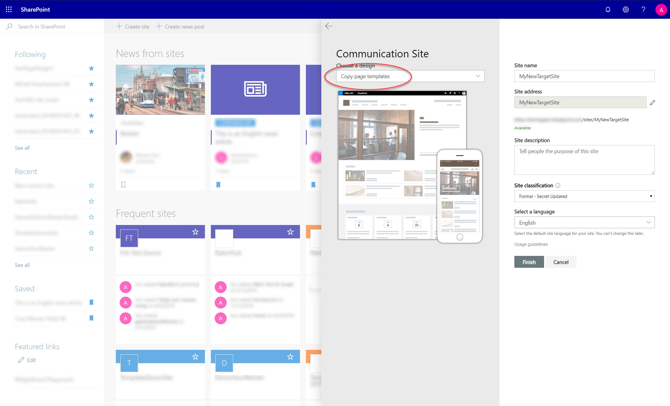 Provision SharePoint page templates using site designs and Flow | by ...