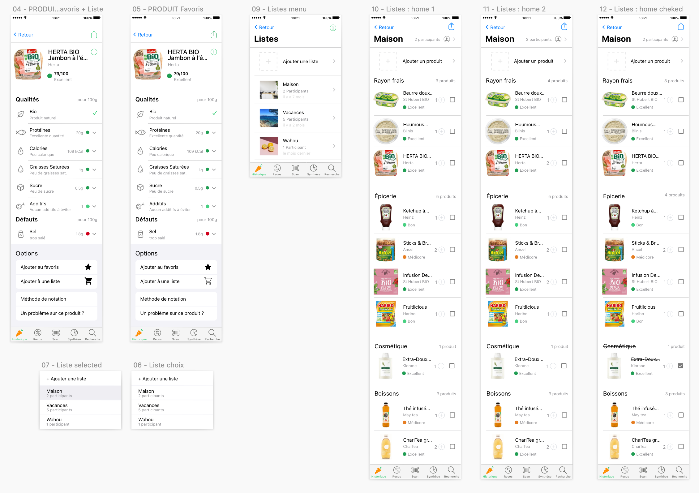 Adding a new feature to Yuka. A UX/UI Case study | by Lucie Lépine | Medium