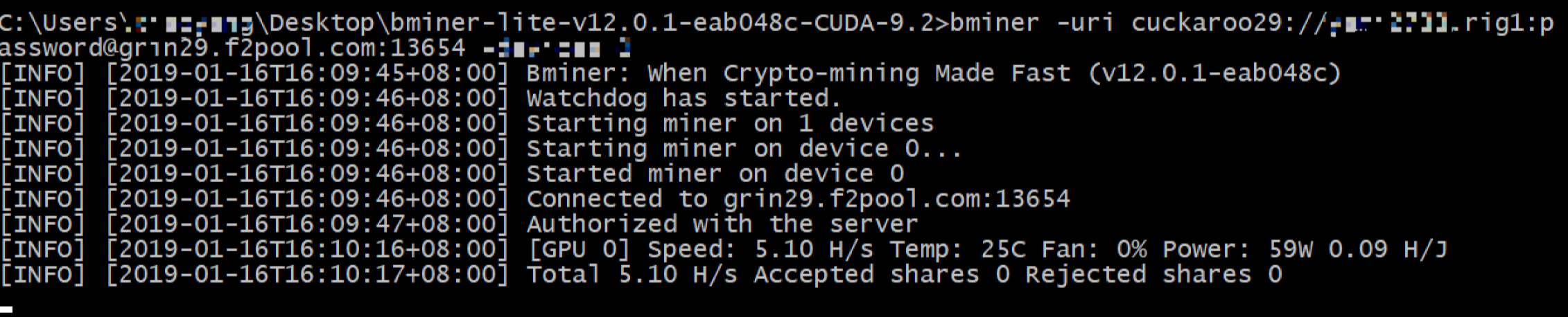 Bminer Grin mining on f2pool - Bminer - Medium