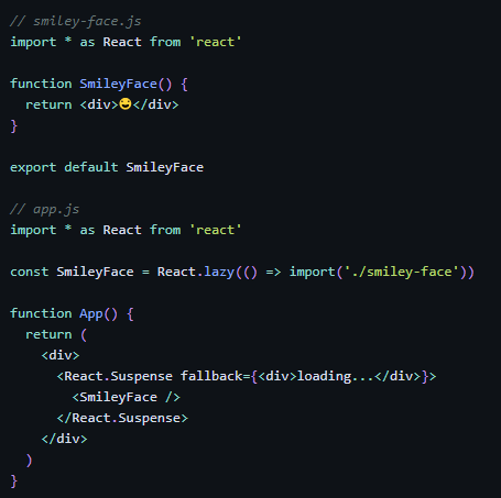 【React】React Performance. Code Splitting (Dynamic Import) | by Shunze | shunze0925 | Medium