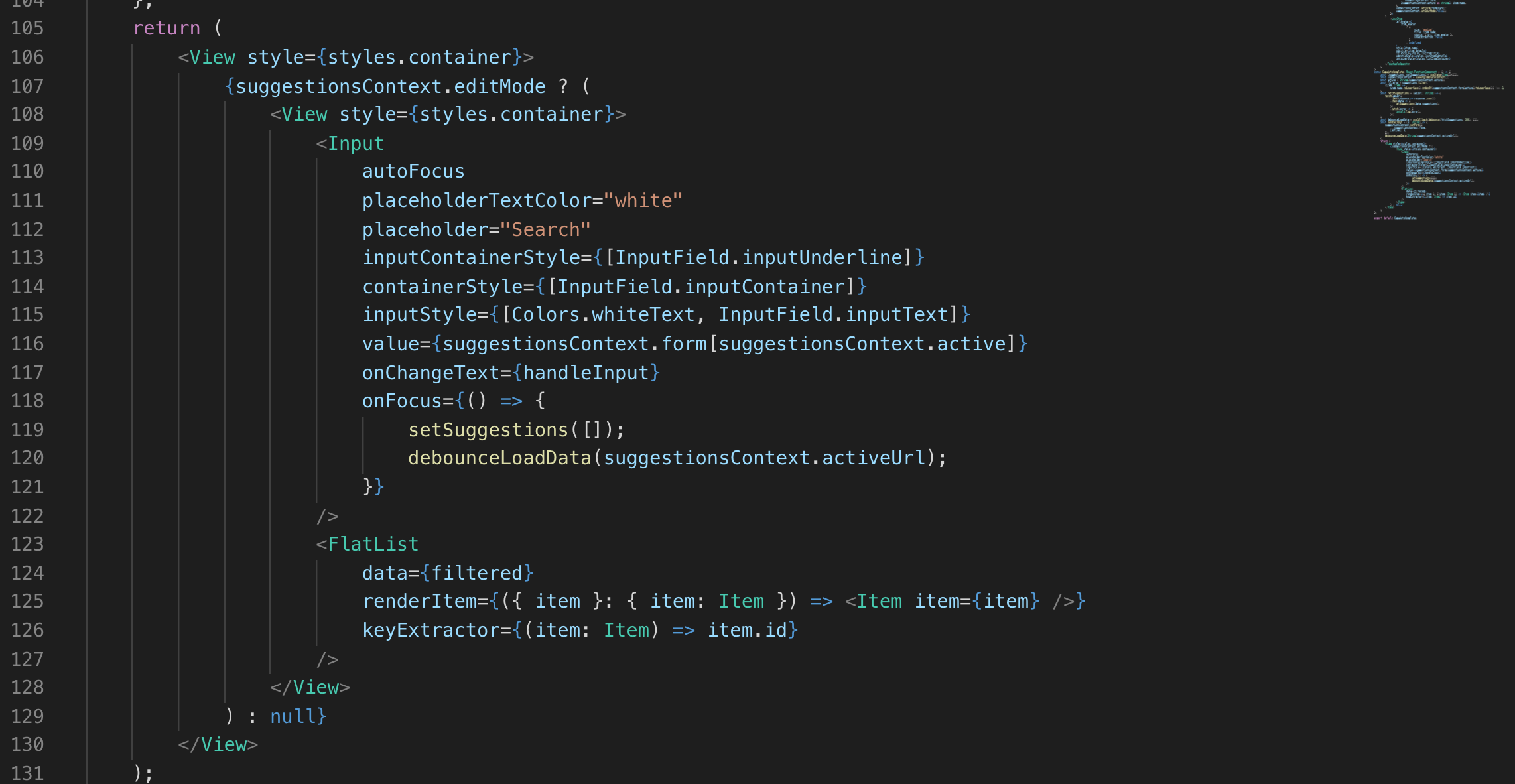 Dynamic Suggestion Inputs With React Native Typescript And Context Api