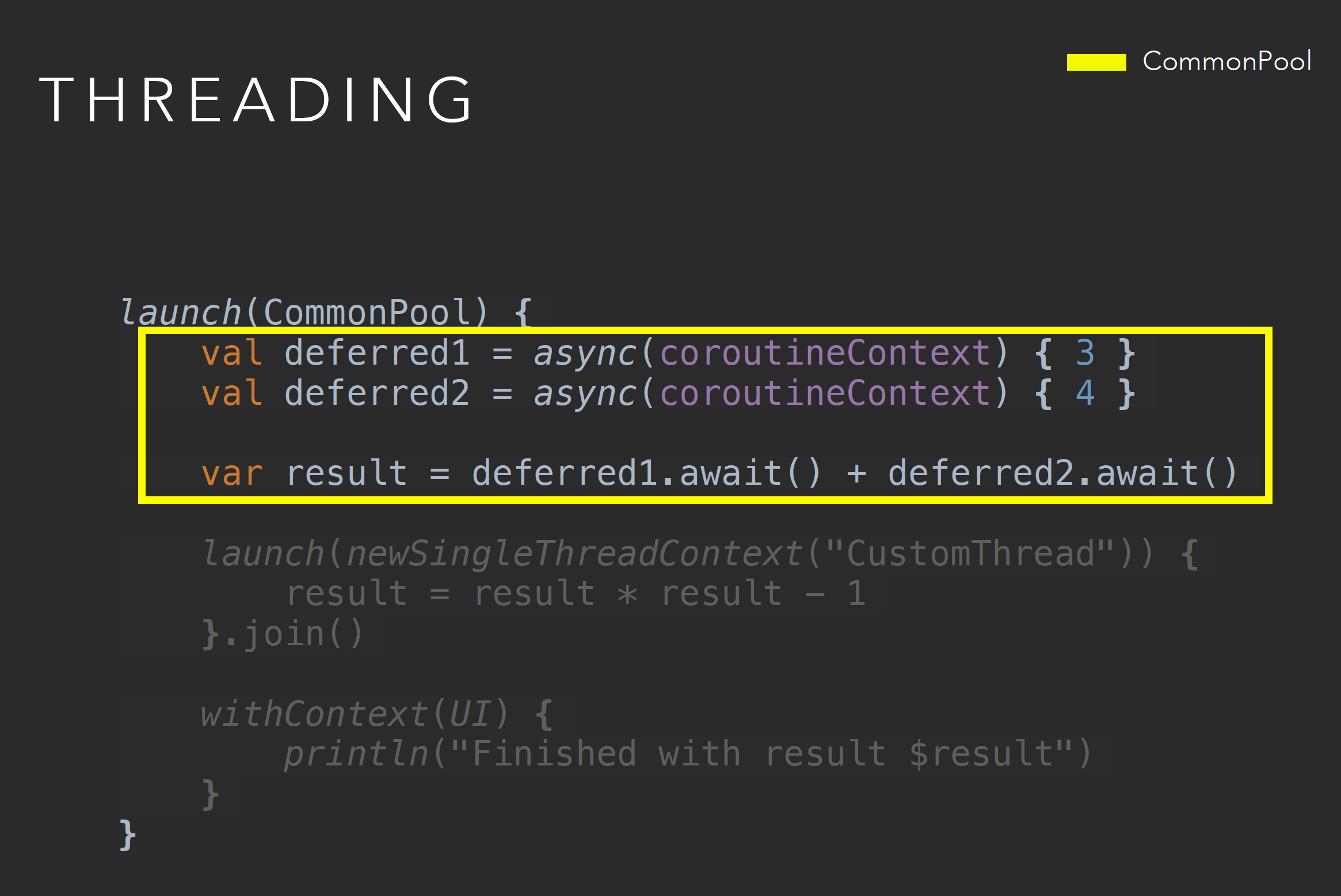 Coroutines and RxJava — An Asynchronicity Comparison (Part 6): Threading
