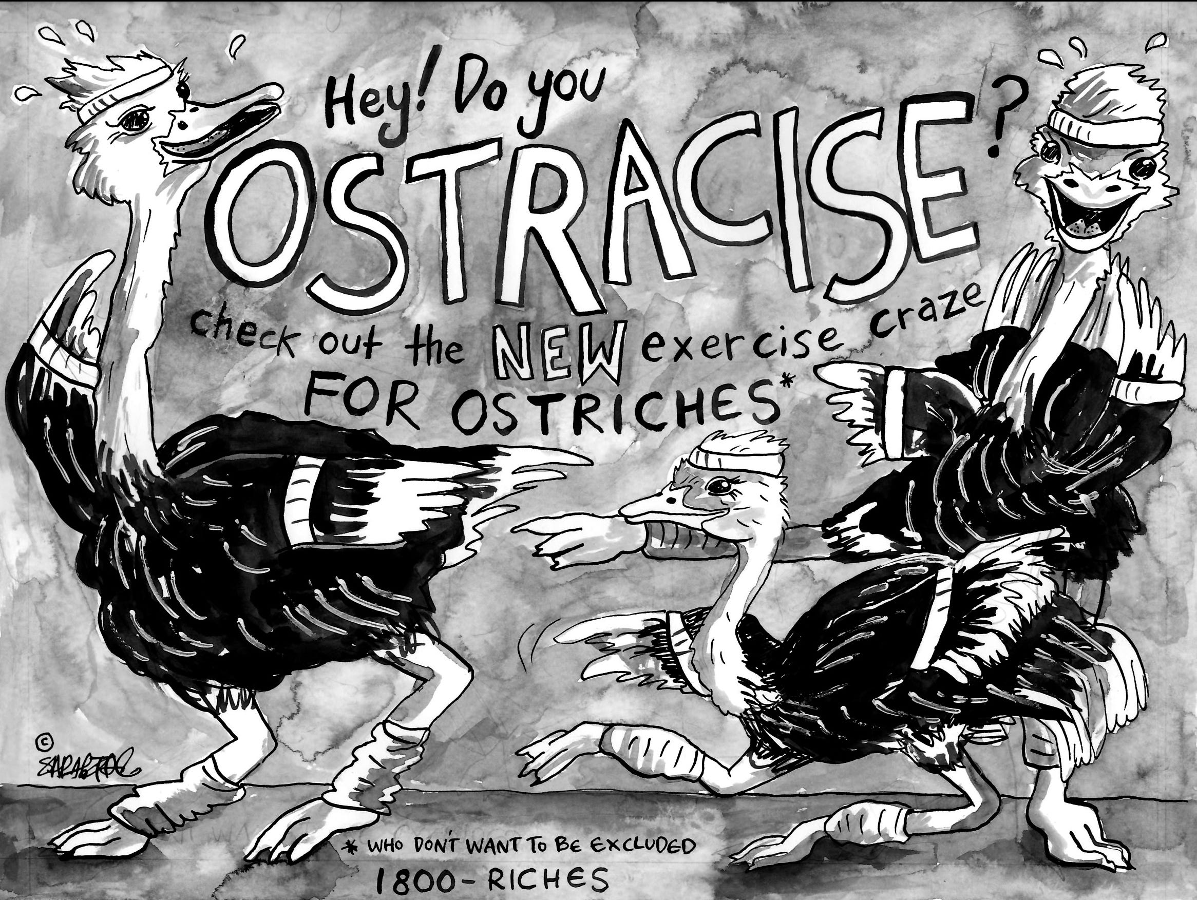 #Inktober #1 “Ostracise”. “Ostracise” black ink on hot press… | by ...