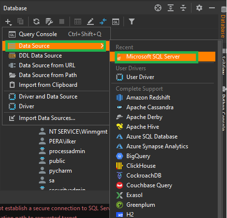 Pycharm ile MSSQL Server Bağlantısının Kurulması | by İlker Onur Işık ...