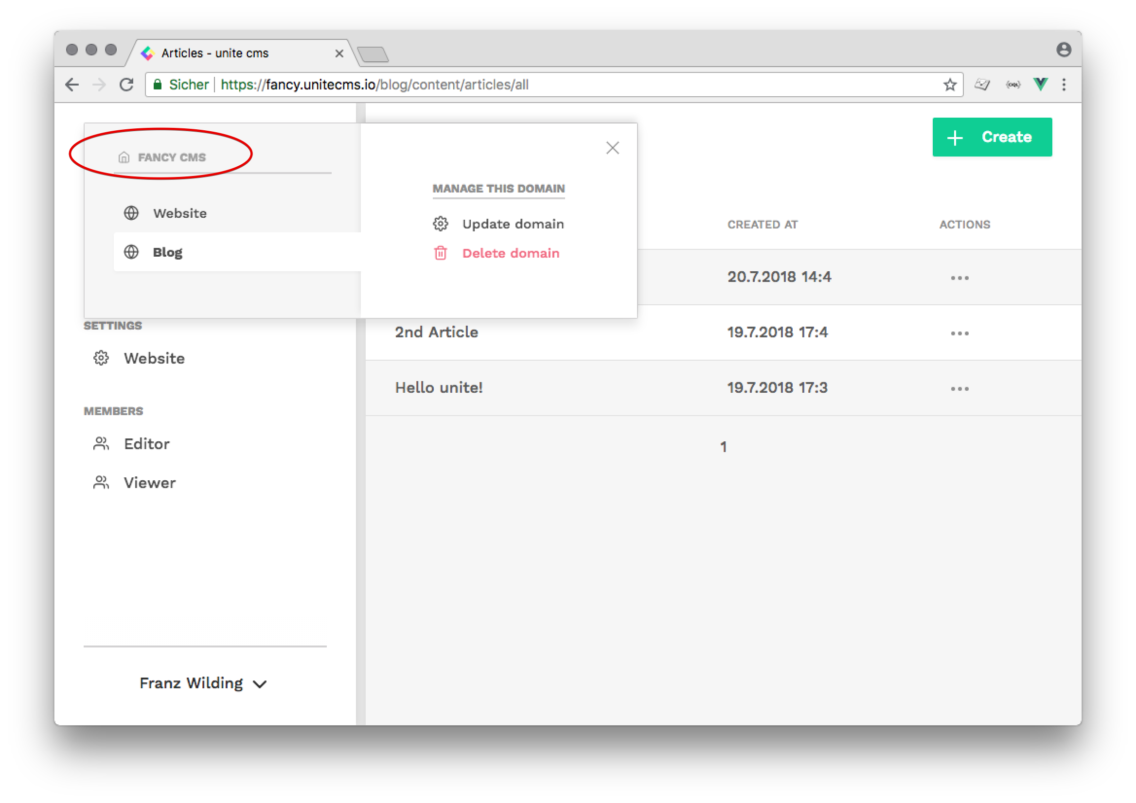 Tutorial Create A Blog Using Unite Cms Vuejs By Franz Wilding Unite Cms Medium
